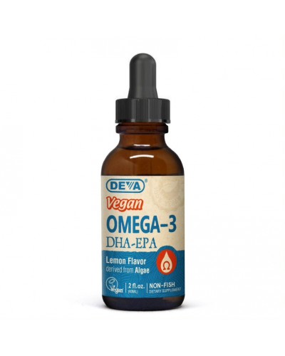 Vegan Liquid DHA-EPA with Lemon Flavor - Algae Omega-3