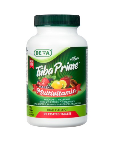 Vegan TŪBA Prime Multivitamin & Mineral - Iron Free - from Deva Nutrition